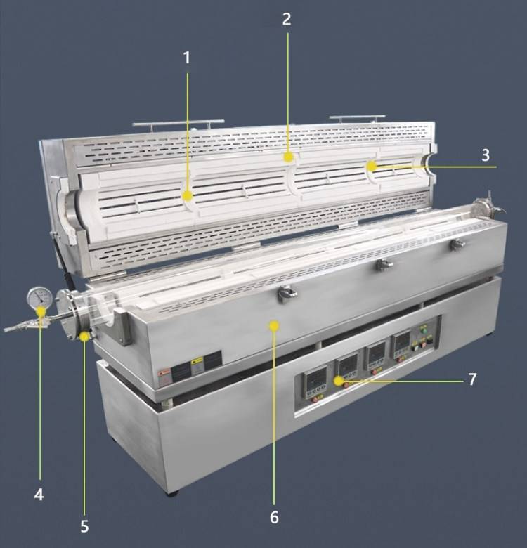 1200℃ Split Tube Furnace With Quartz Tube - Kintek Solution